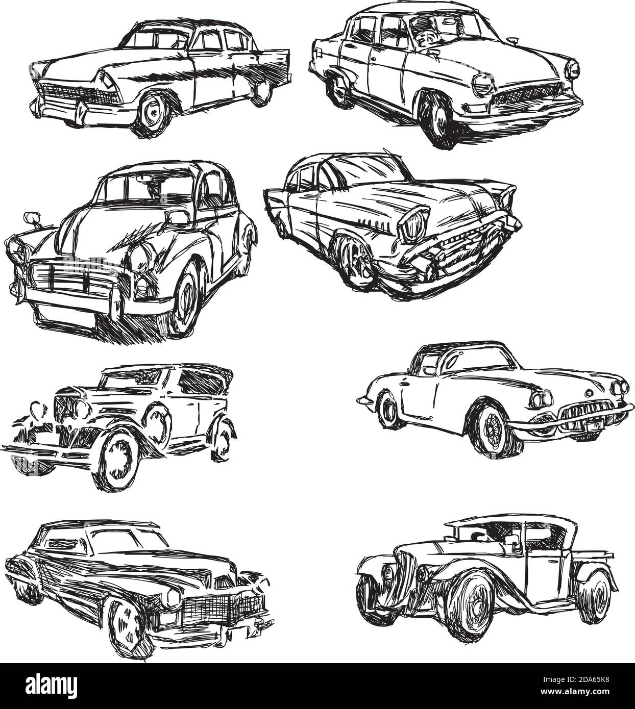 Car hand drawn clipart hi-res stock photography and images - Alamy