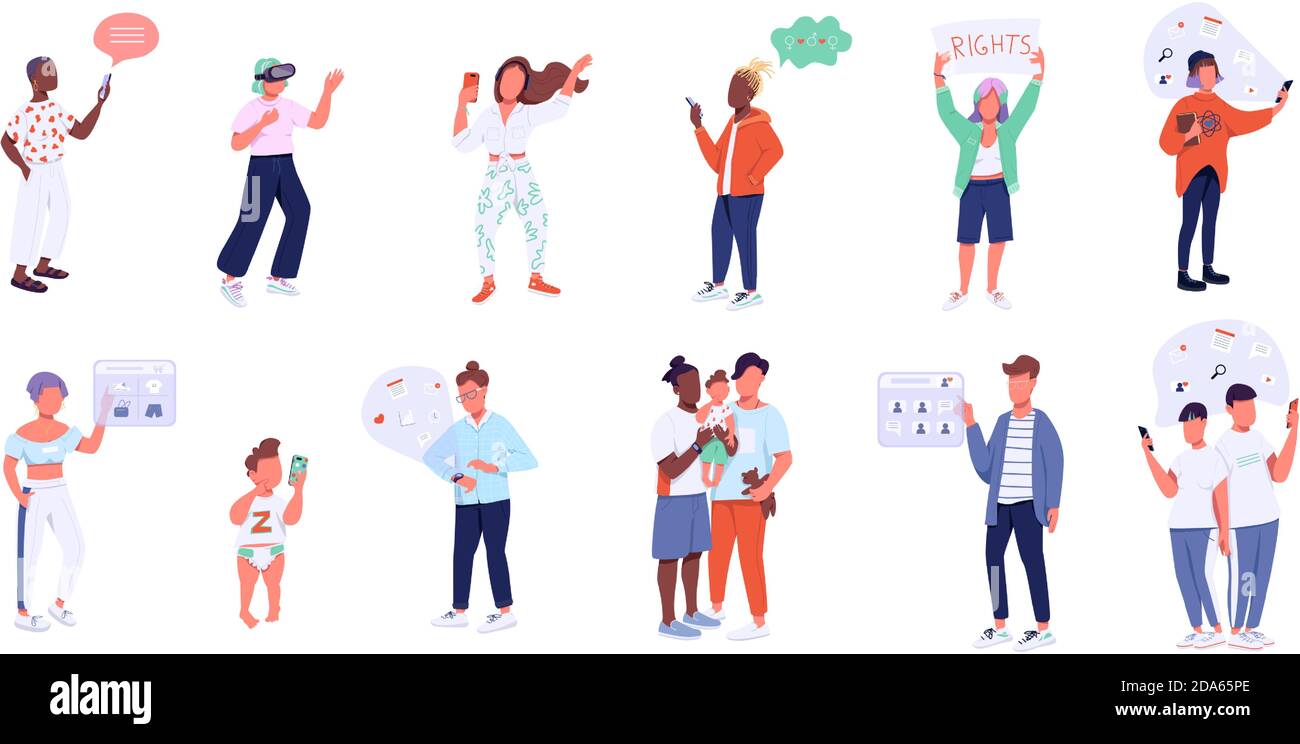 Gen z cartoon hi-res stock photography and images - Alamy