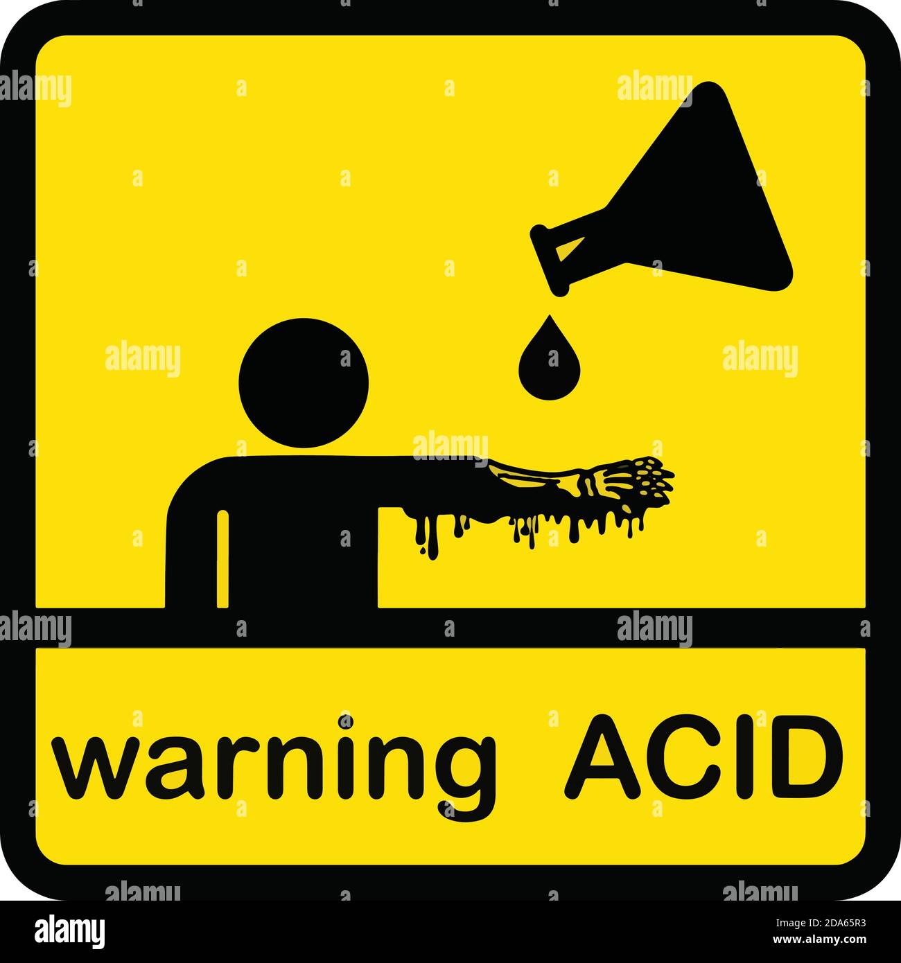 Chemical spill warning sign hi-res stock photography and images - Alamy