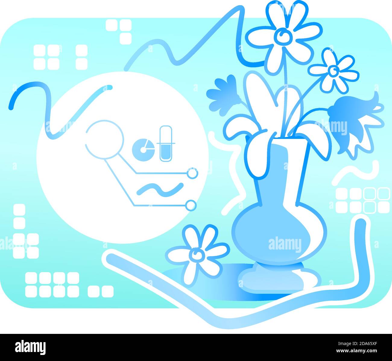 Professional painting software 2D vector web banner, poster Stock ...