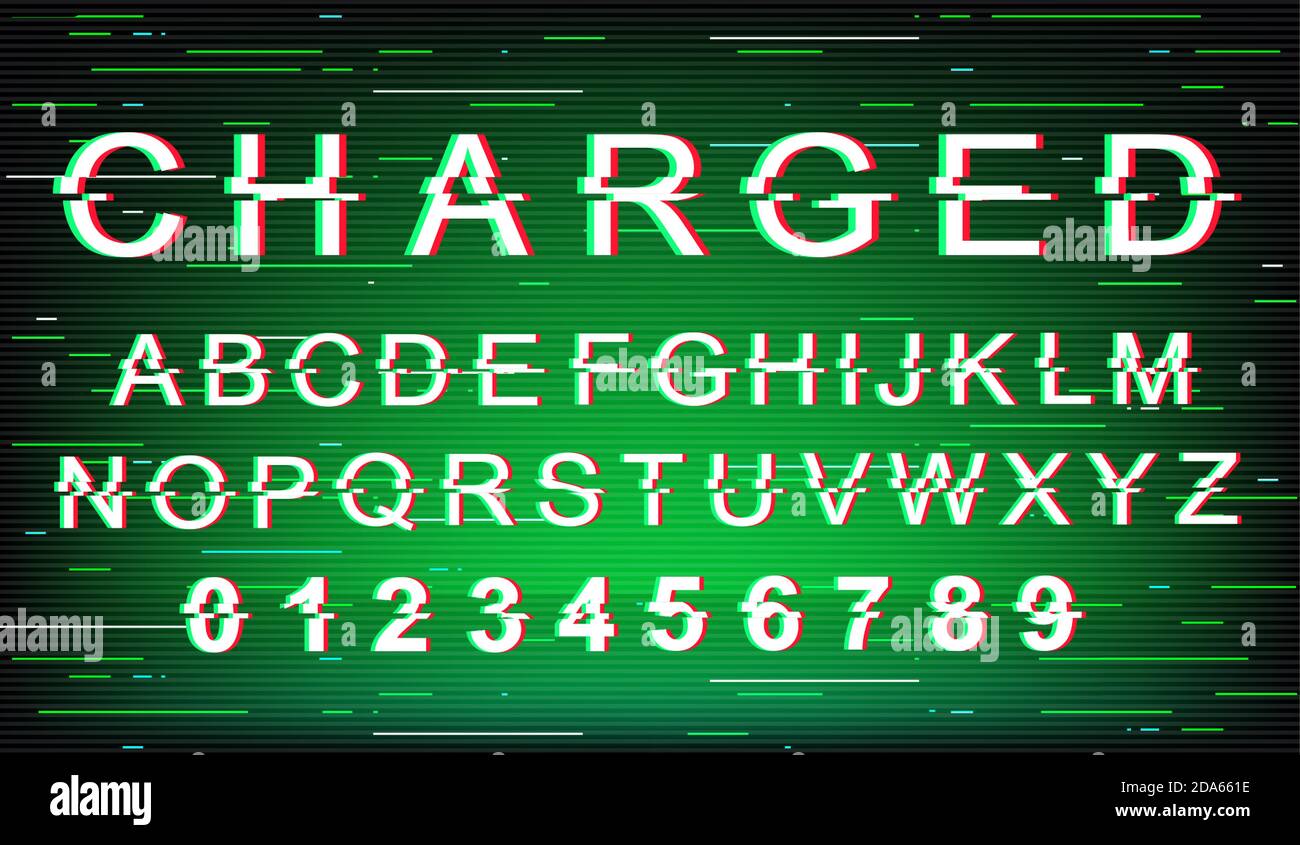 Recharge font hi-res stock photography and images - Alamy
