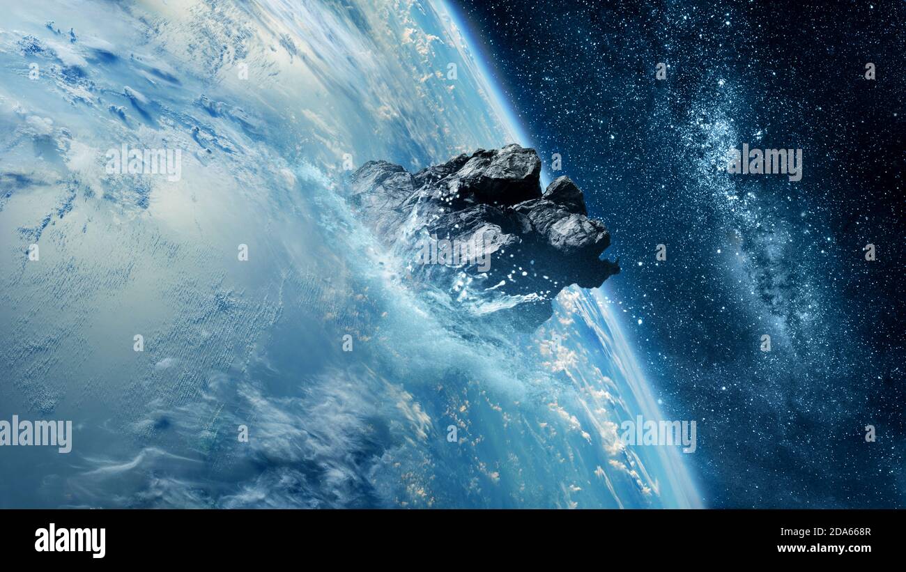 Asteroid Destroying Earth Wallpaper