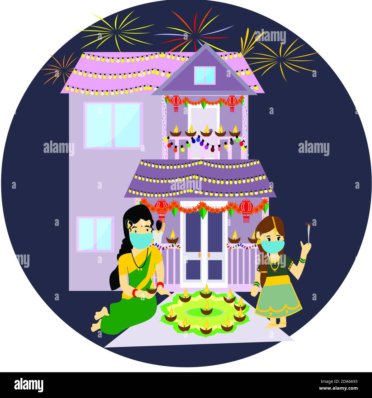 Hanging diya hi-res stock photography and images - Alamy