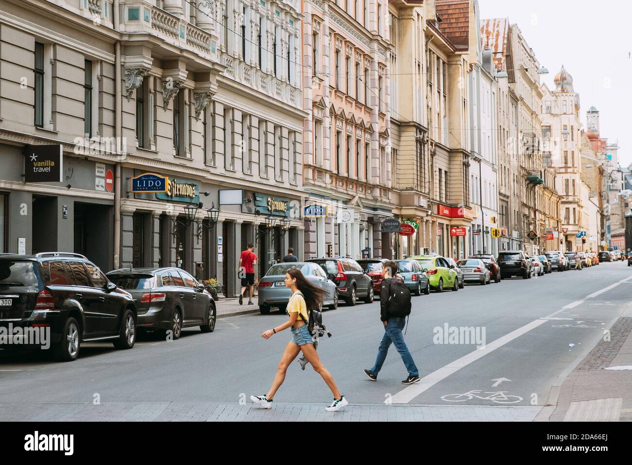 Riga latvia young woman hi-res stock photography and images - Alamy