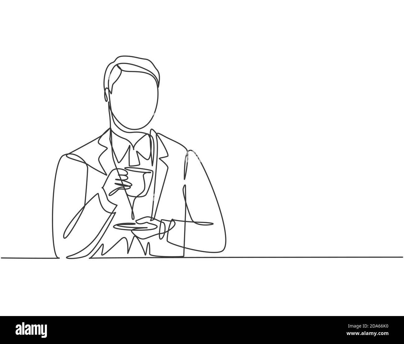 Business Man Thinking Illustration