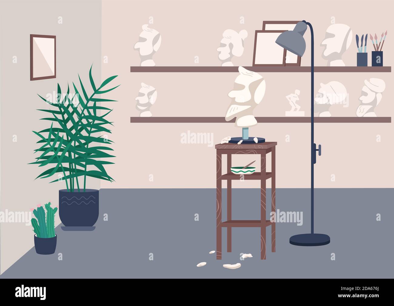 Sculpting studio Stock Vector Images - Alamy