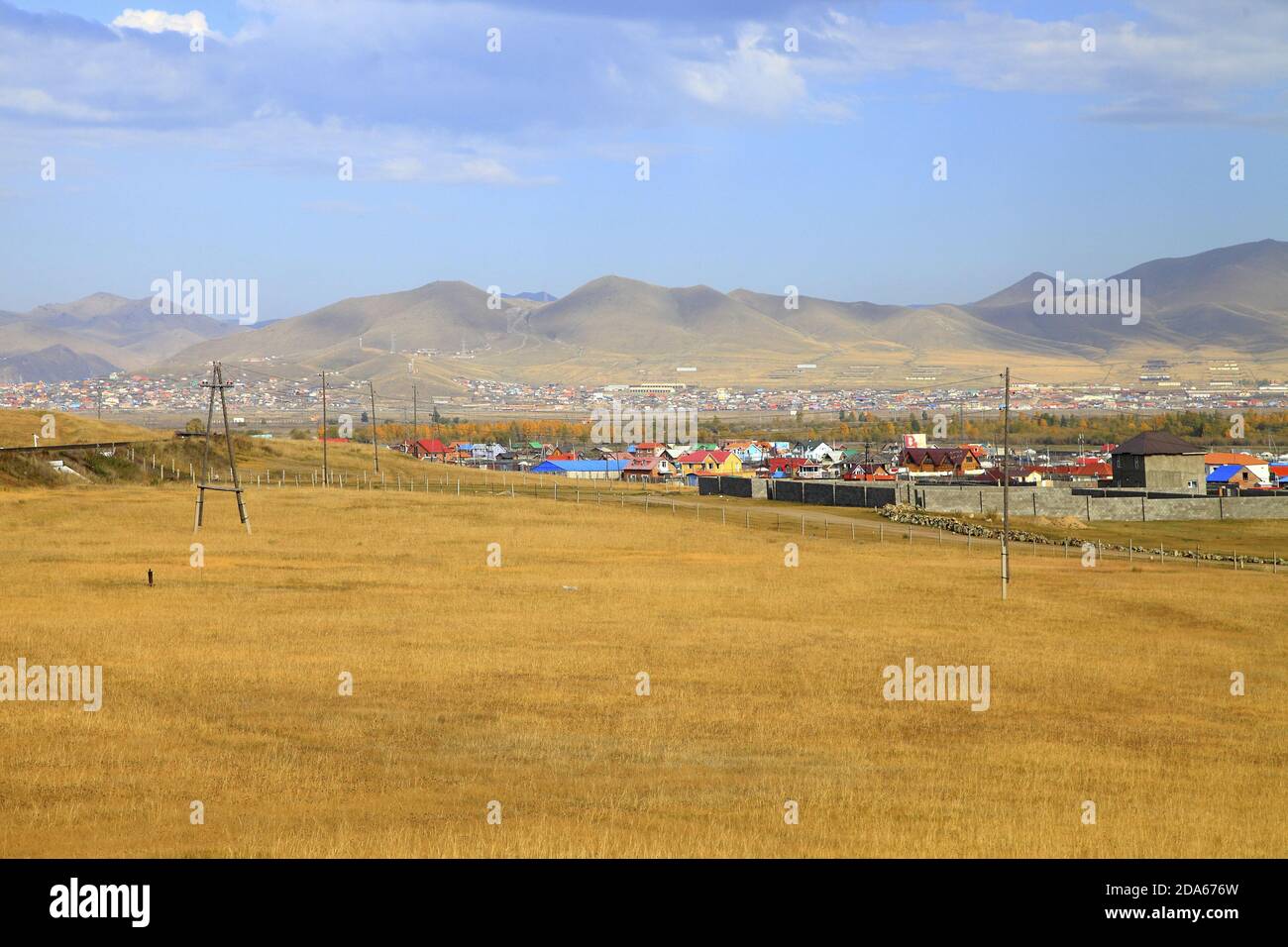 Villages and towns along the mongolia siberian railway hi-res stock photography and images - Alamy