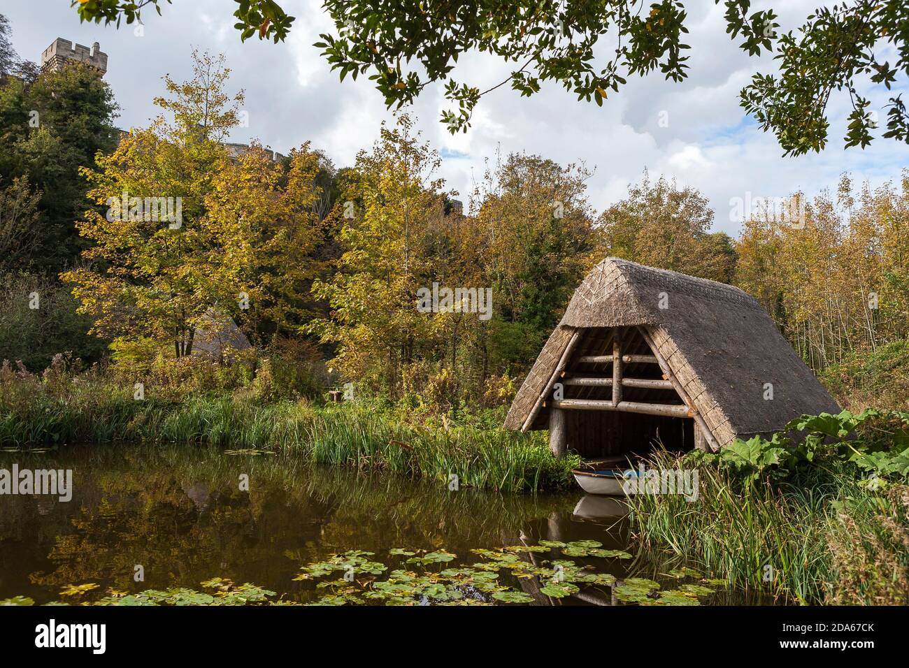Medieval "Stew Pond", or fish pond, now reconstituted as a Water Garden ...