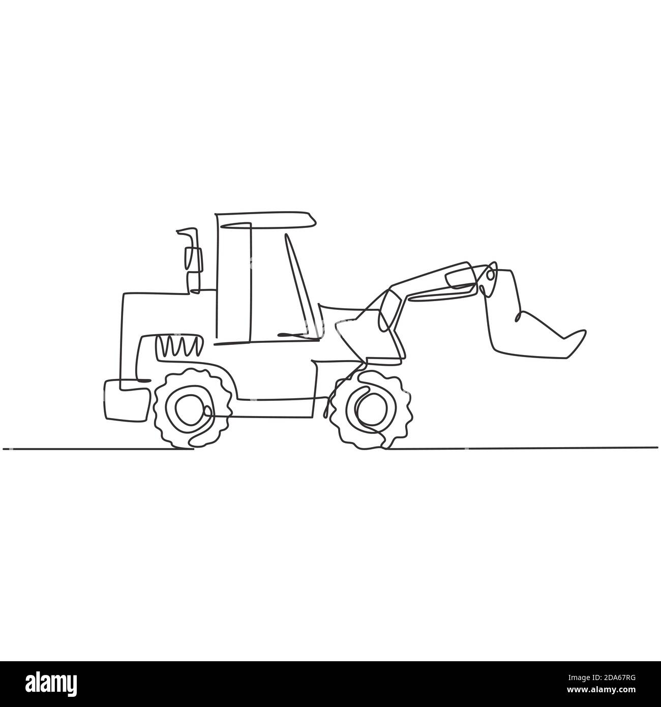 Heavy duty forklift truck Stock Vector Images - Alamy