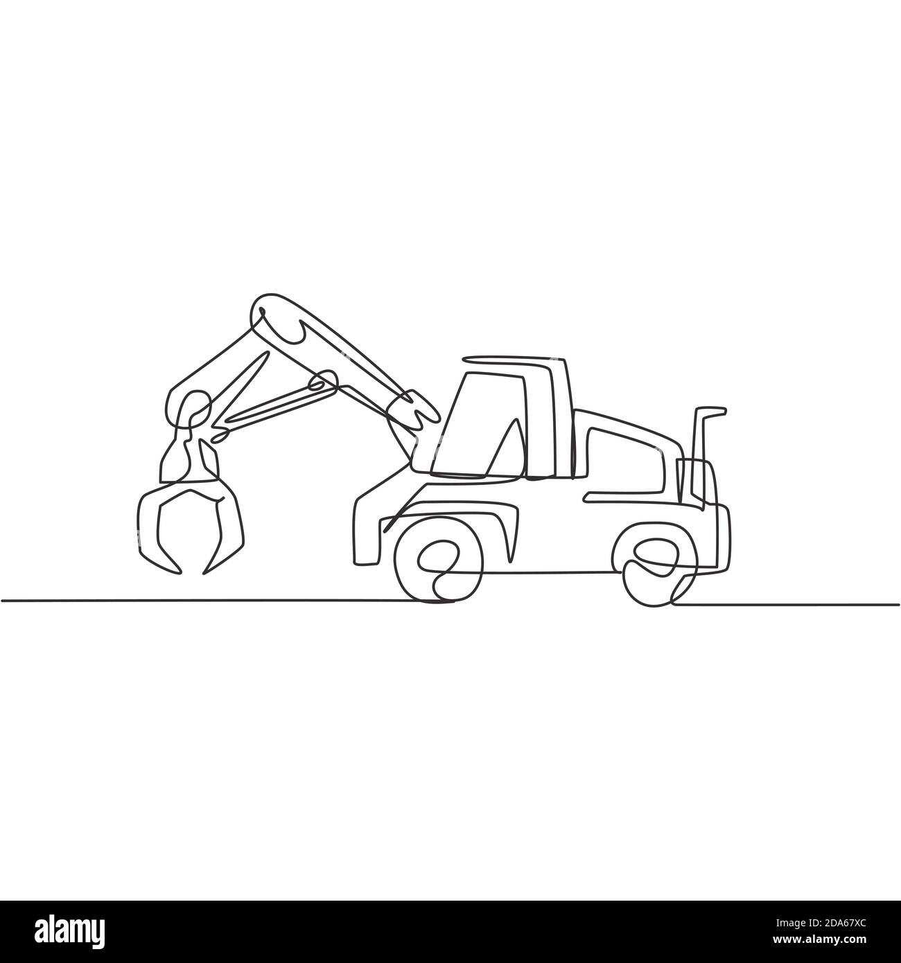 Excavation sketch Stock Vector Images - Alamy
