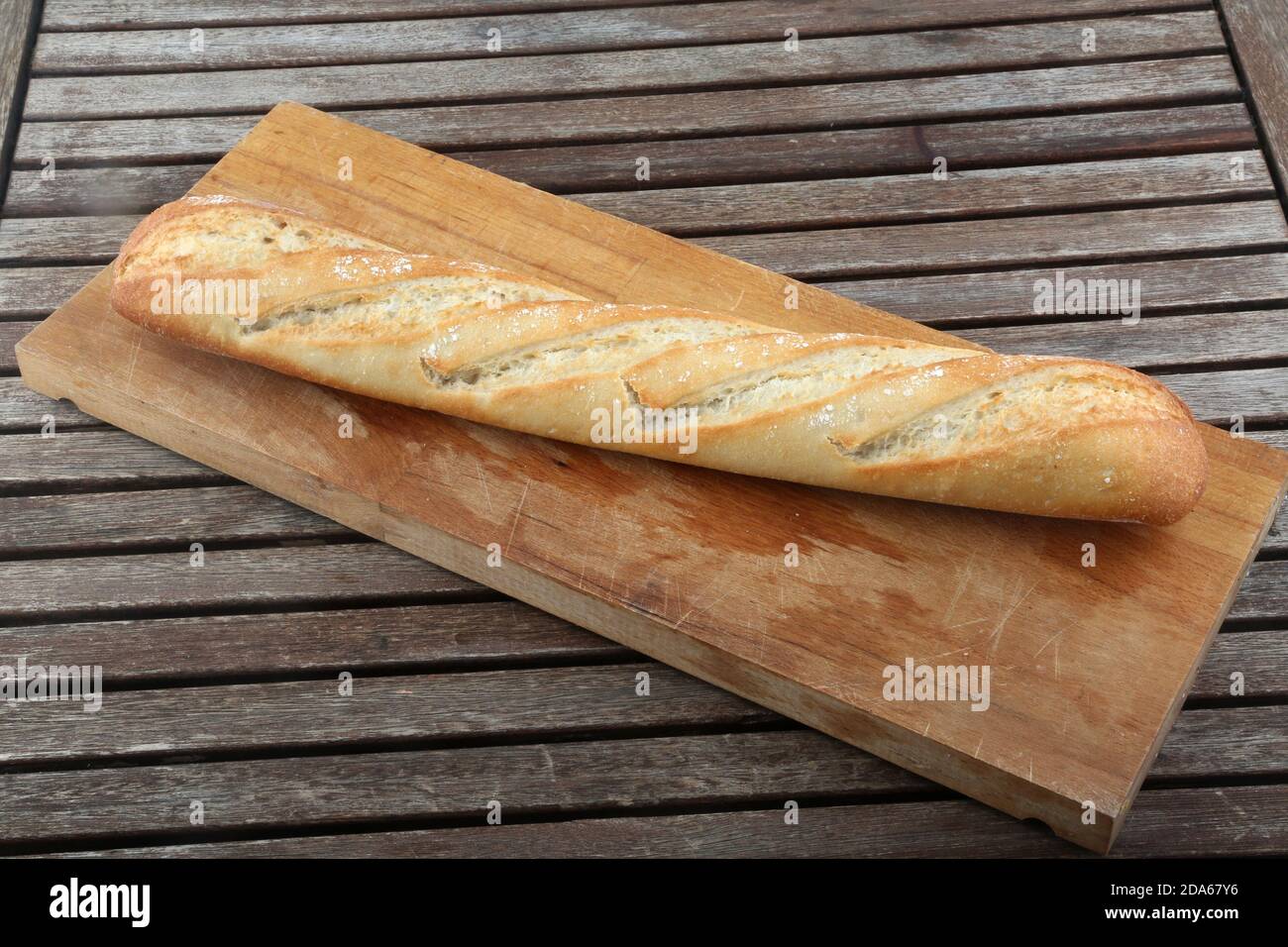 long bread baguette as food ingredient Stock Photo - Alamy