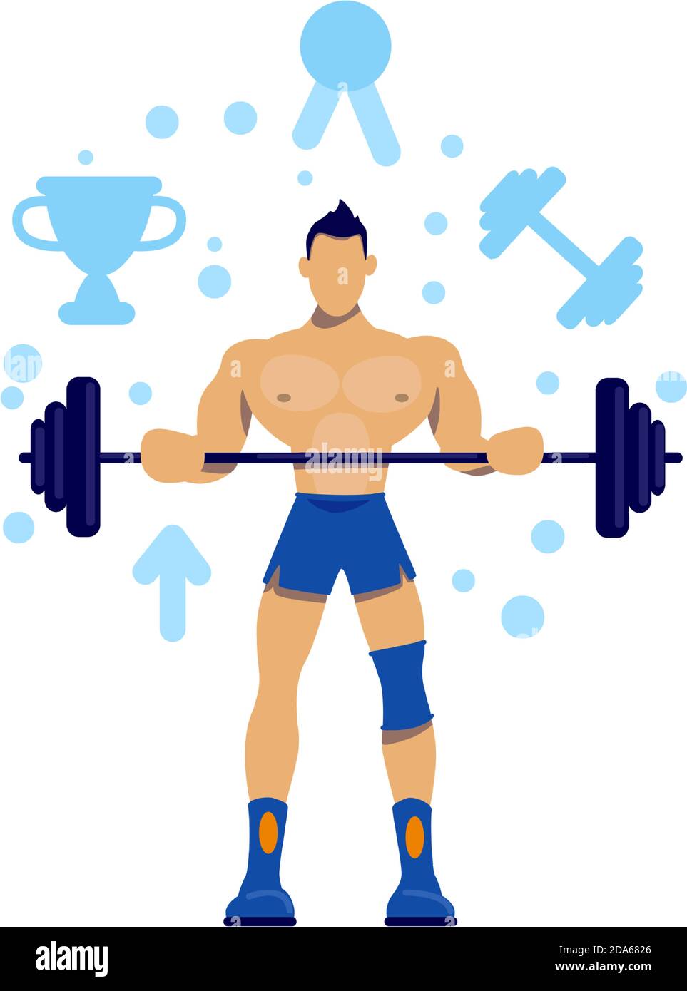Sportsman flat concept vector illustration Stock Vector Image & Art - Alamy