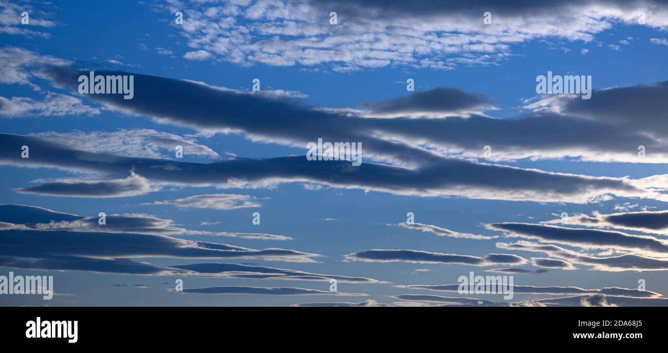 Beautiful and warm colored sunset sky Stock Photo - Alamy