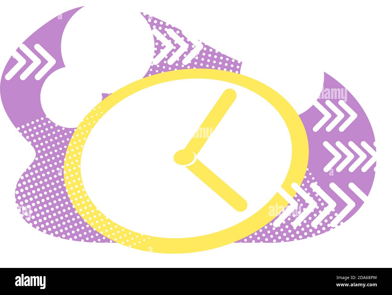 Time management flat concept vector illustration Stock Vector Image ...