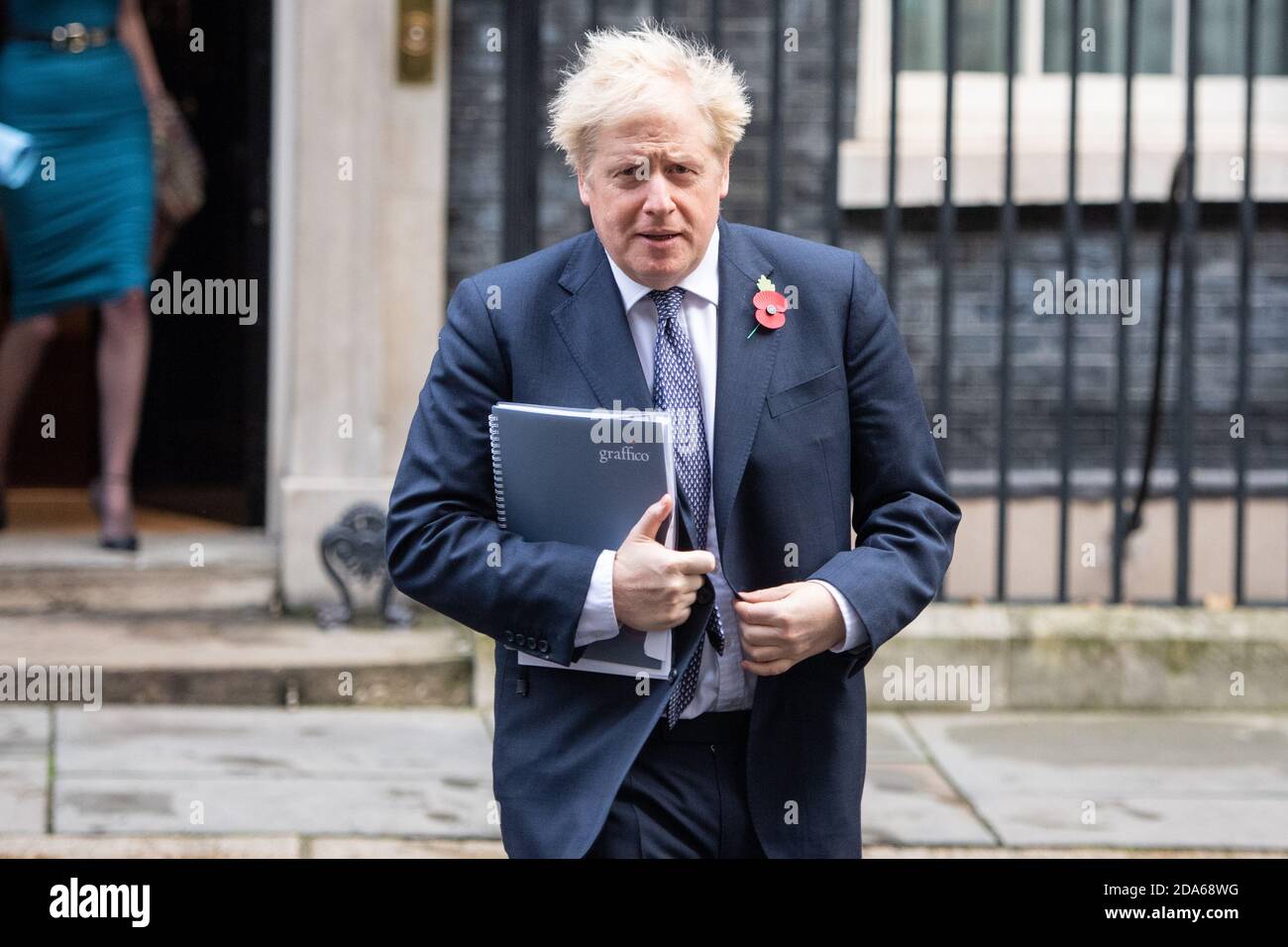 Prime Minister Boris Johnson in Downing Street, London, ahead of a ...