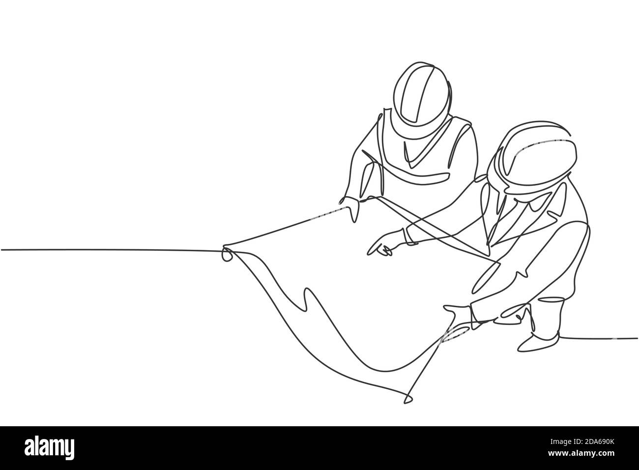 Single continuous line drawing of young company manager do quality ...