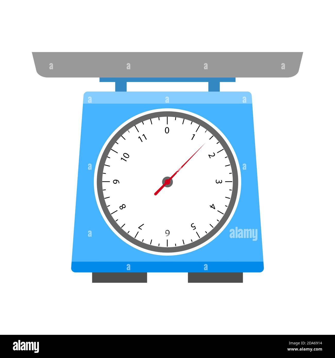 Kitchen scales for grocery. Flat icon. Vector illustration Stock Vector ...