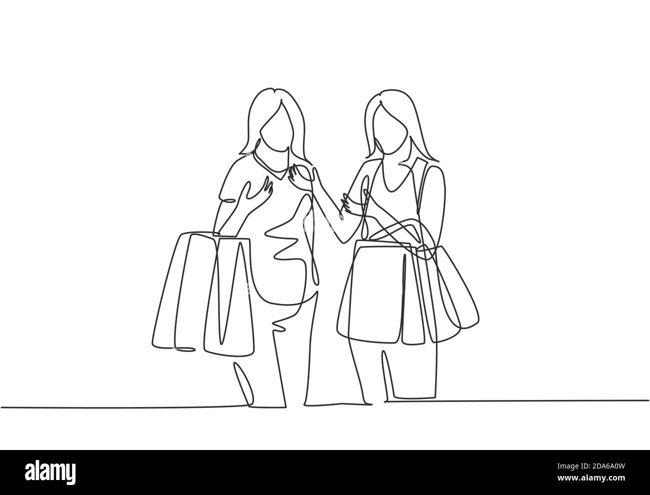 Women shopping in clothing retail Stock Vector Images - Alamy