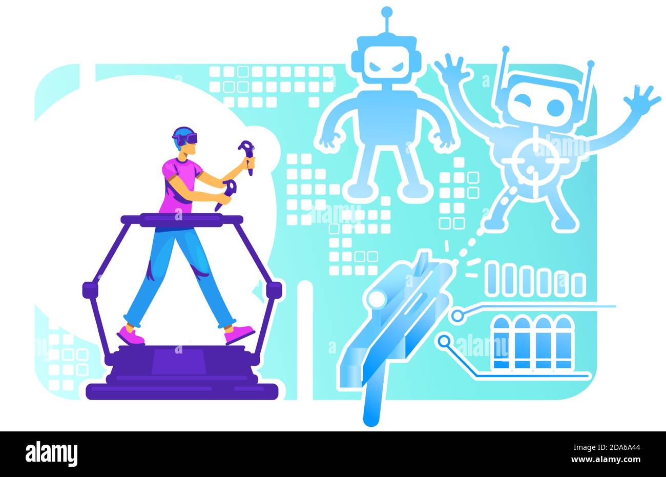 Vr gaming banner virtual Cut Out Stock Images & Pictures - Alamy