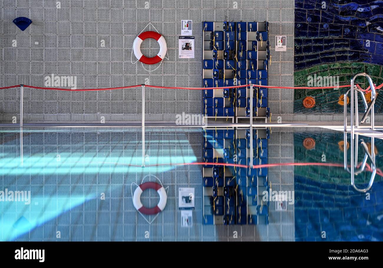 Berlin, Germany. 05th Nov, 2020. A life ring is hanging on the wall in ...