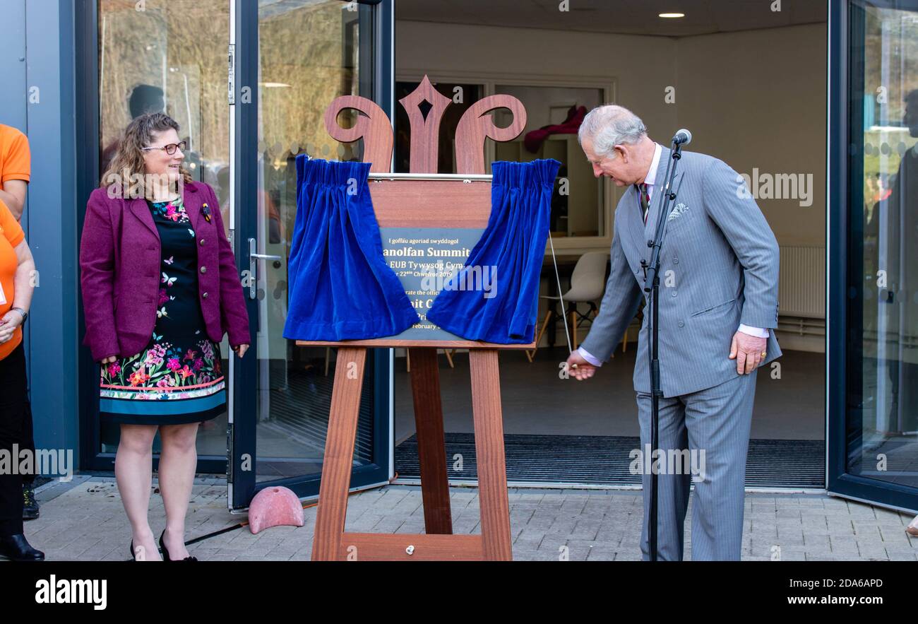 HRH Prince Charles opening the Rock UK Summit Centre Stock Photo - Alamy