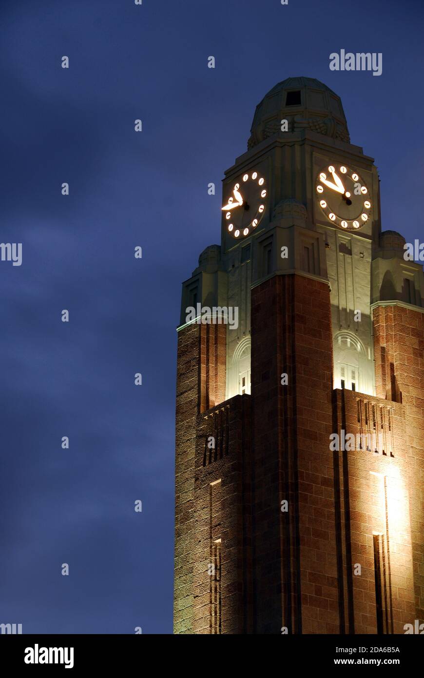Estonia Tallinn 03+Finland Helsinki clock tower Stock Photo - Alamy