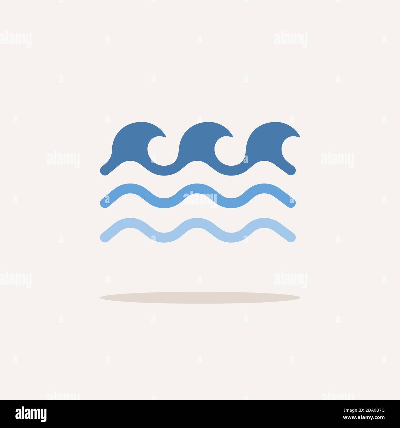 Low beach waves Stock Vector Images - Alamy