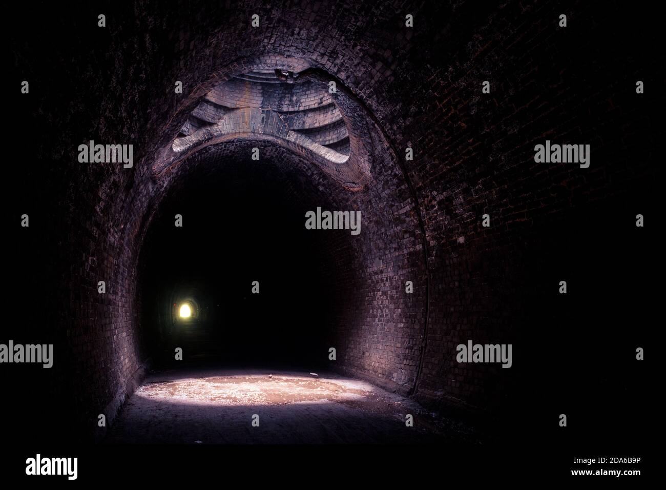 Brampton Valley Way Tunnel Stock Photo - Alamy