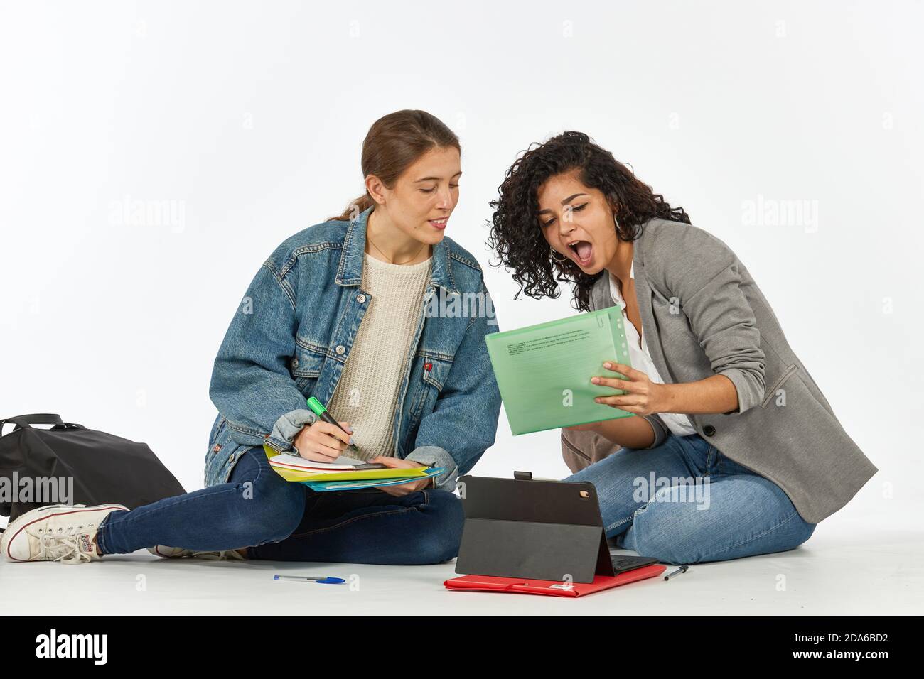 College students working and studying as a team Stock Photo - Alamy