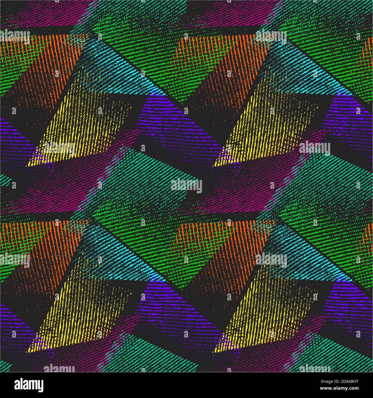 Abstract seamless chaotic pattern with urban geometric elements. Grunge ...