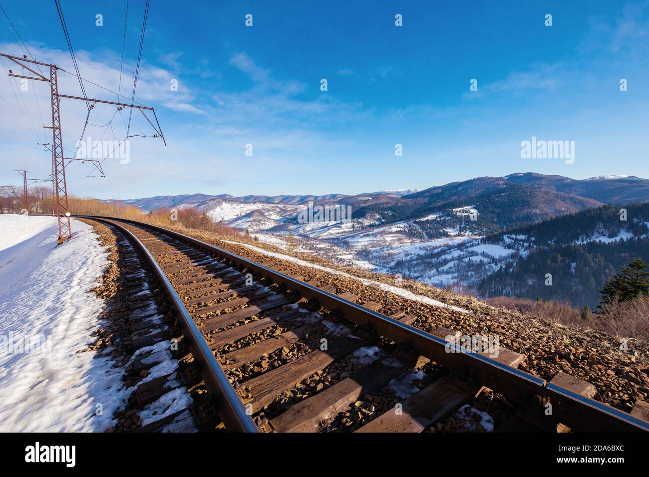 Railroad in mountains hi-res stock photography and images - Alamy