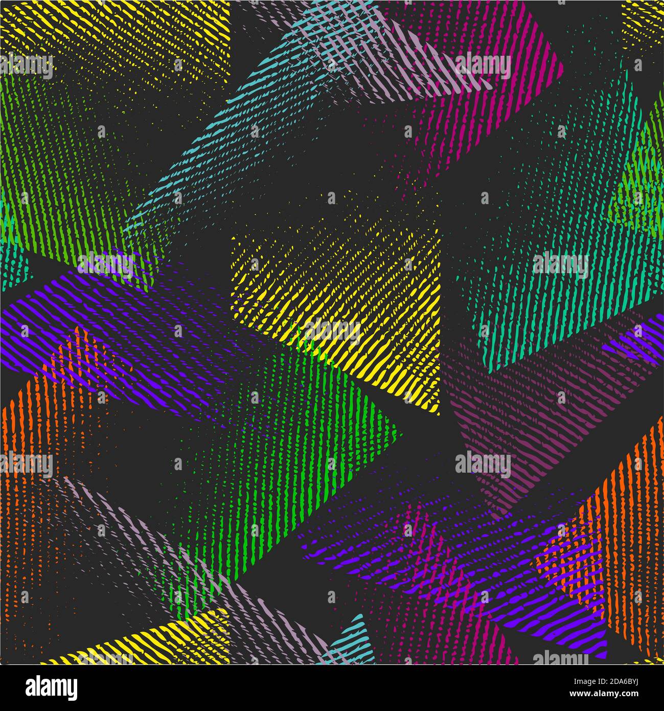 Abstract seamless chaotic pattern with urban geometric elements. Grunge ...