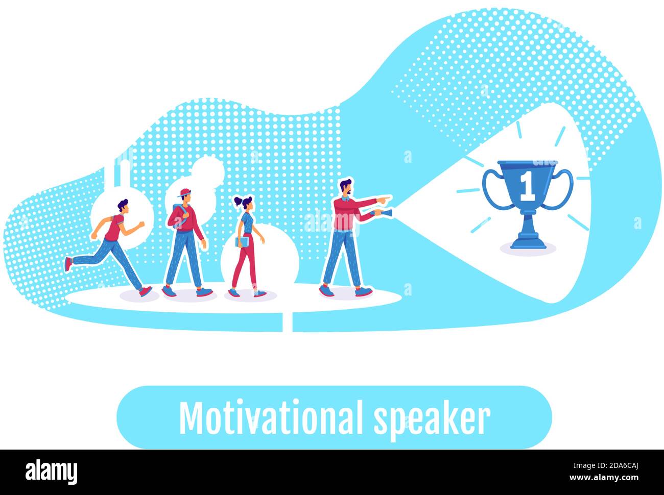Leadership flat concept vector illustration Stock Vector Image & Art ...