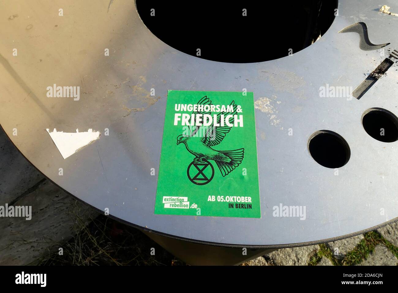 Sticker, Climate crisis,Extinction Rebellion, Berlin Stock Photo - Alamy