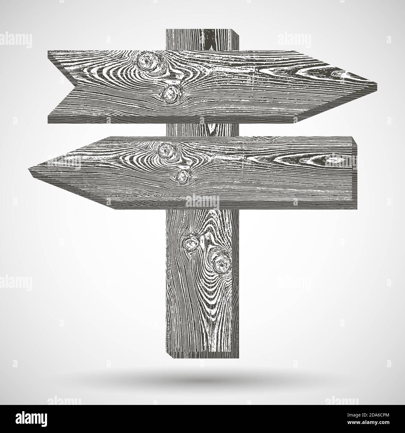 Wooden arrow board. Vector texture. Arrow for making logos, icons for ...