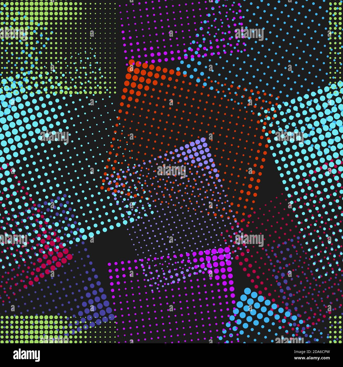 Abstract seamless chaotic pattern with urban geometric elements. Grunge ...