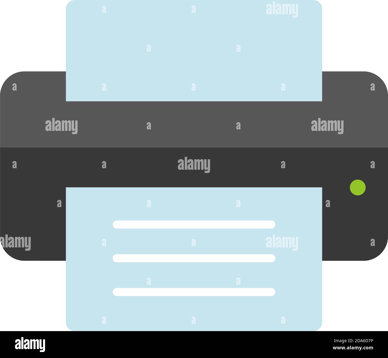 Printer icon flat vector illustration Stock Vector Image & Art - Alamy