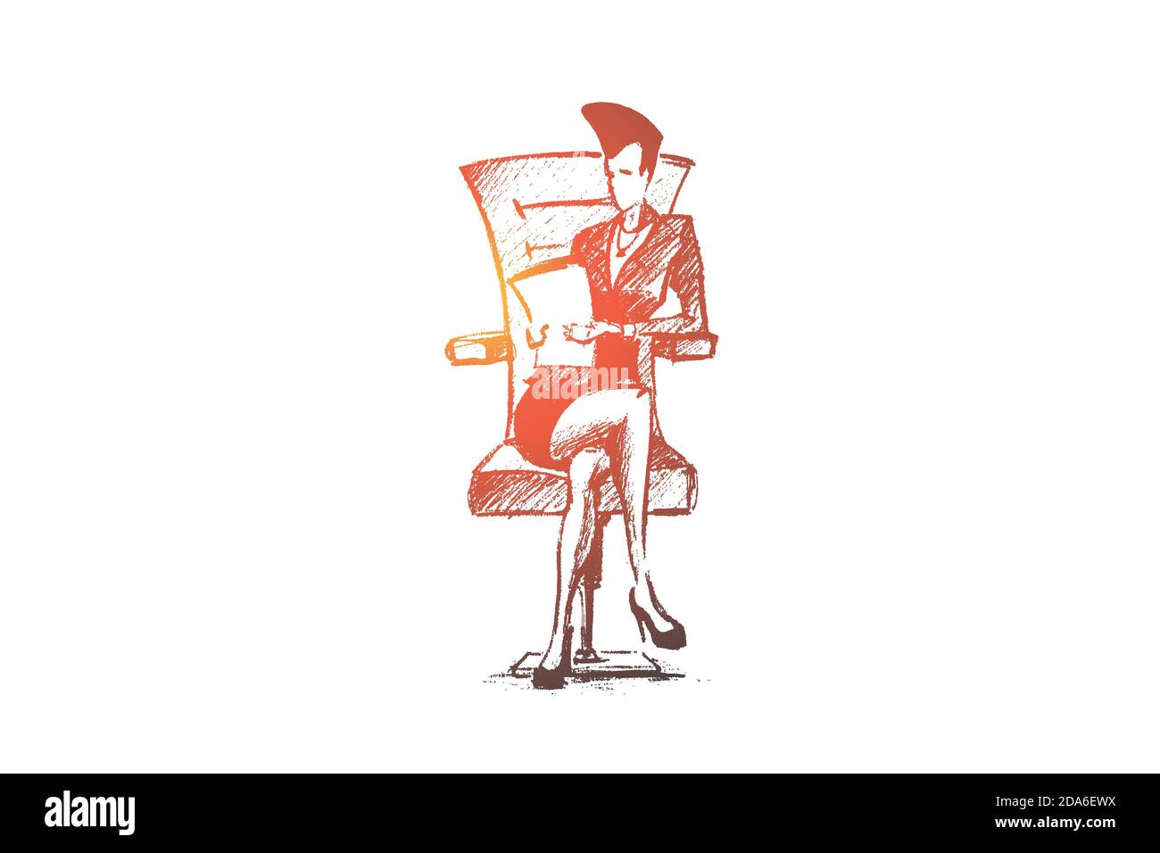 Lady shoe hand Stock Vector Images - Alamy