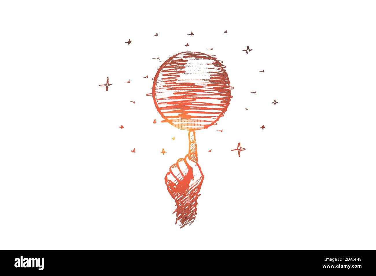 Vector hand drawn globalisation concept sketch Stock Vector Image & Art ...