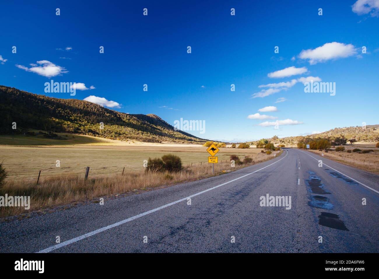Snowy Mountains Landscape in Australia Stock Photo - Alamy