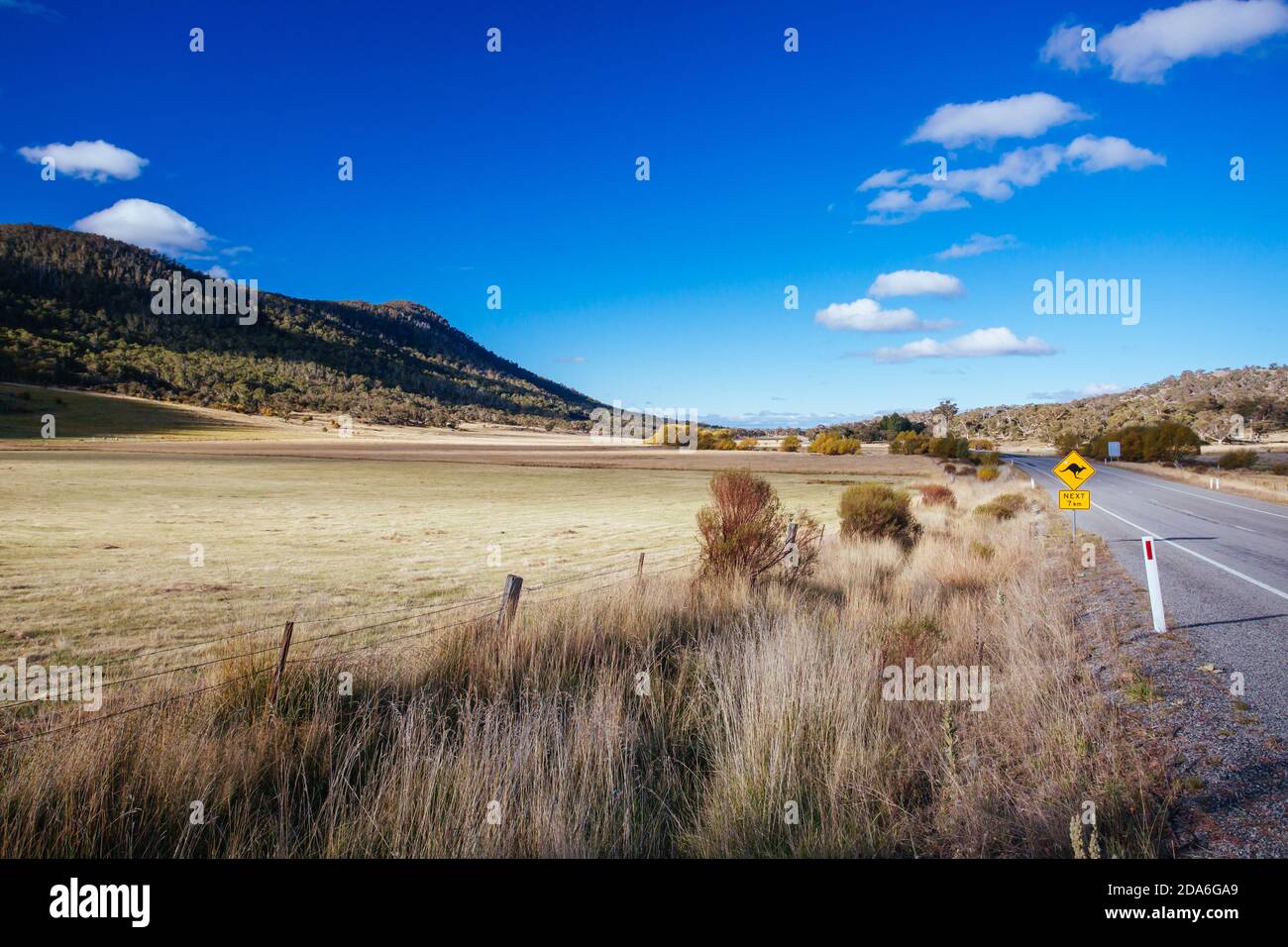 Snowy Mountains Landscape in Australia Stock Photo - Alamy