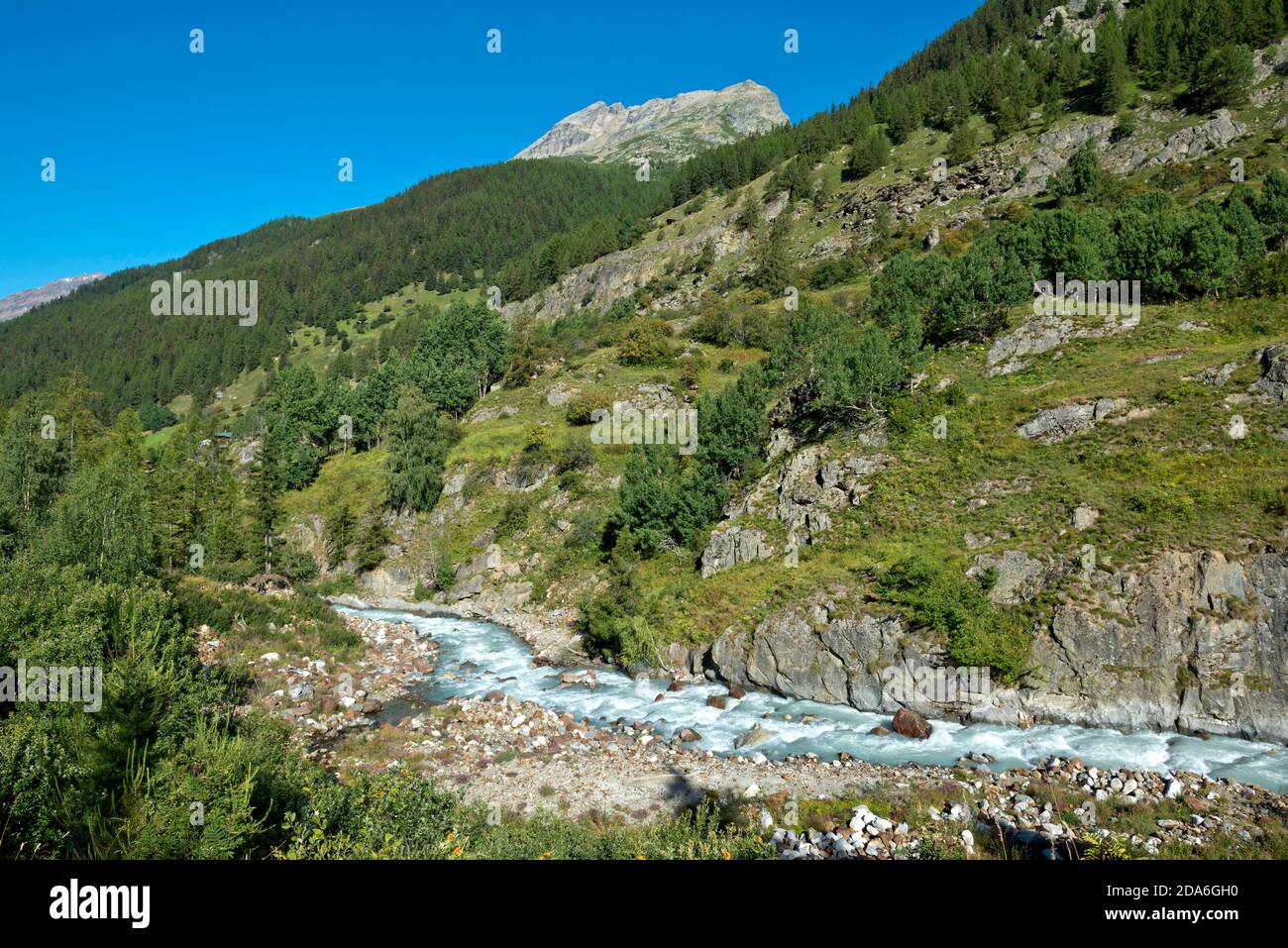 Switzerland, Valais, Wallis, Lötschental, panorama, Panorama, montagne ...