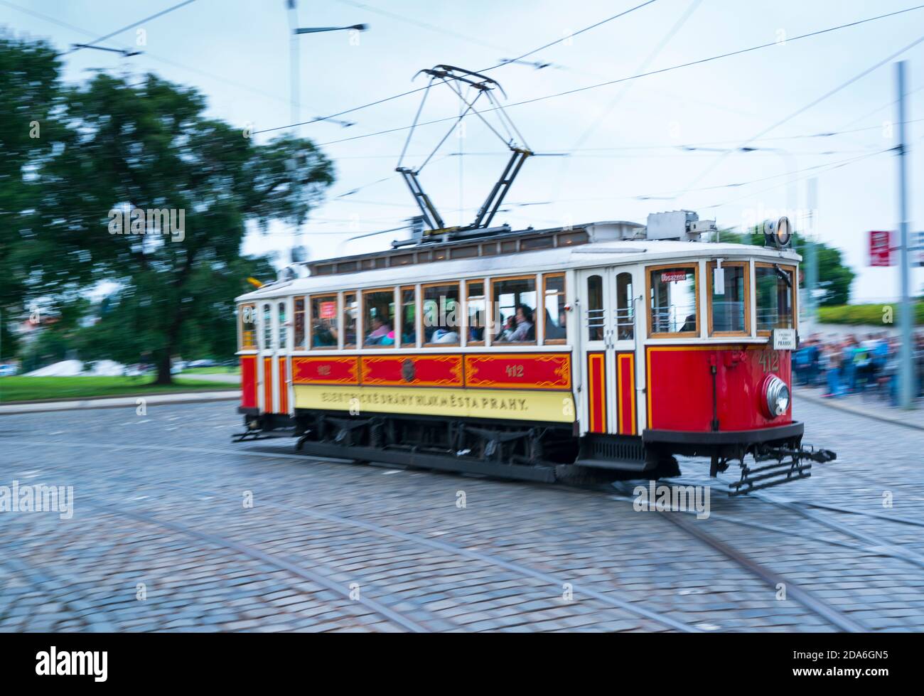 Tram, Prague, Czech Republic, Europe Stock Photo - Alamy