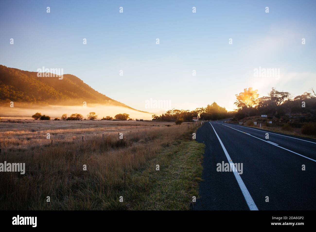 Snowy Mountains Landscape in Australia Stock Photo - Alamy