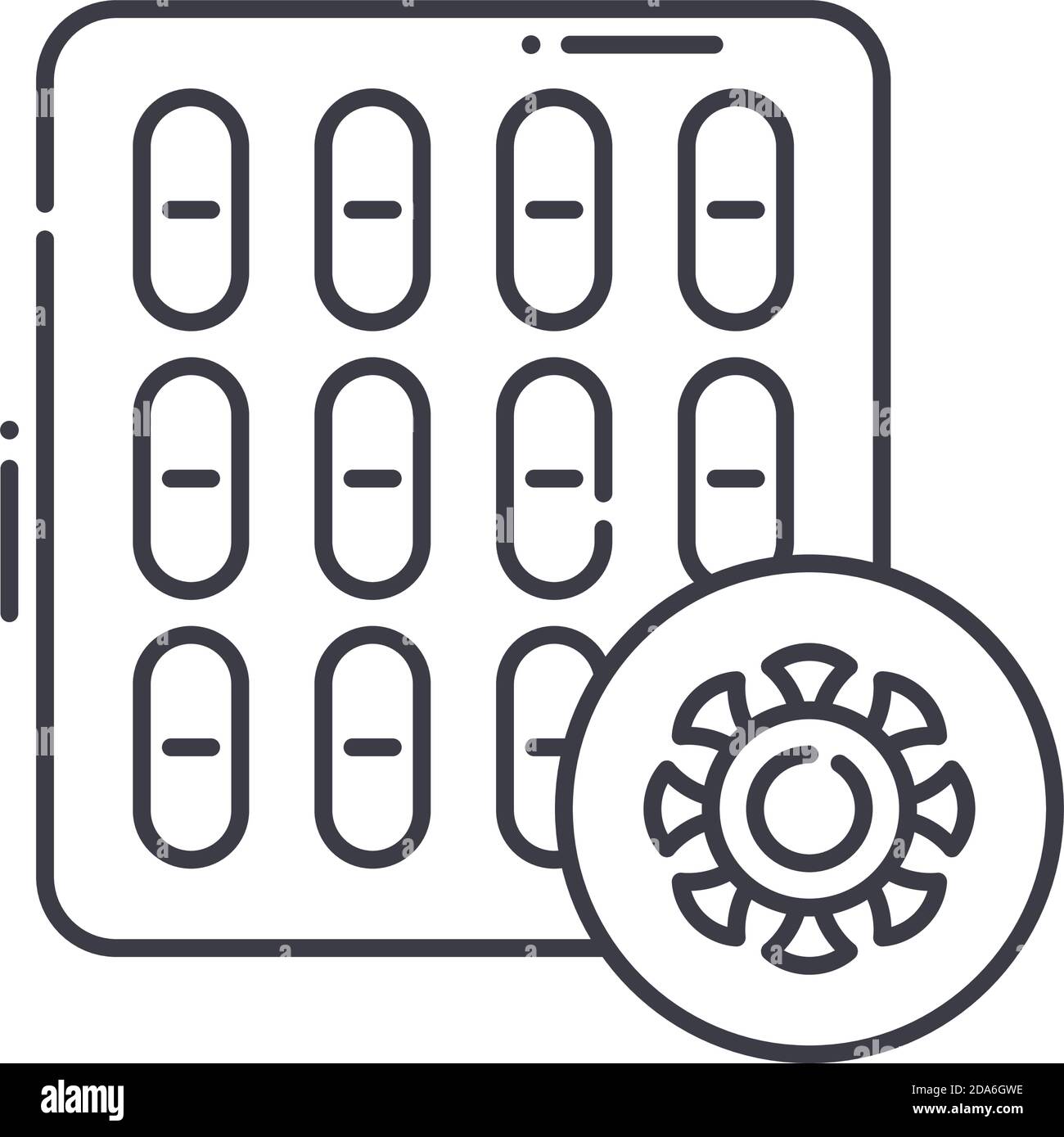 Medication antiviral capsule treatment Stock Vector Images - Alamy