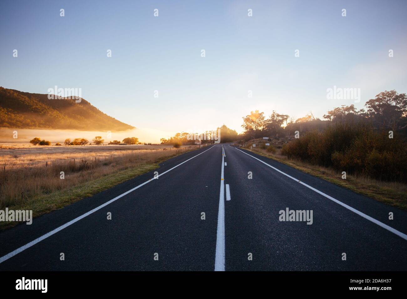 Snowy Mountains Landscape in Australia Stock Photo - Alamy