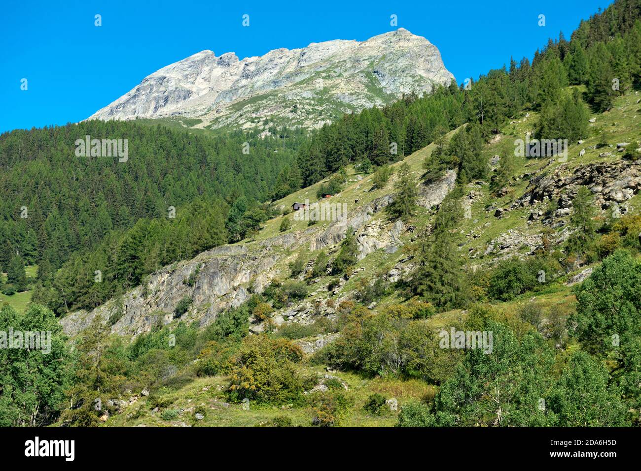Switzerland, Valais, Wallis, Lötschental, panorama, Panorama, montagne ...