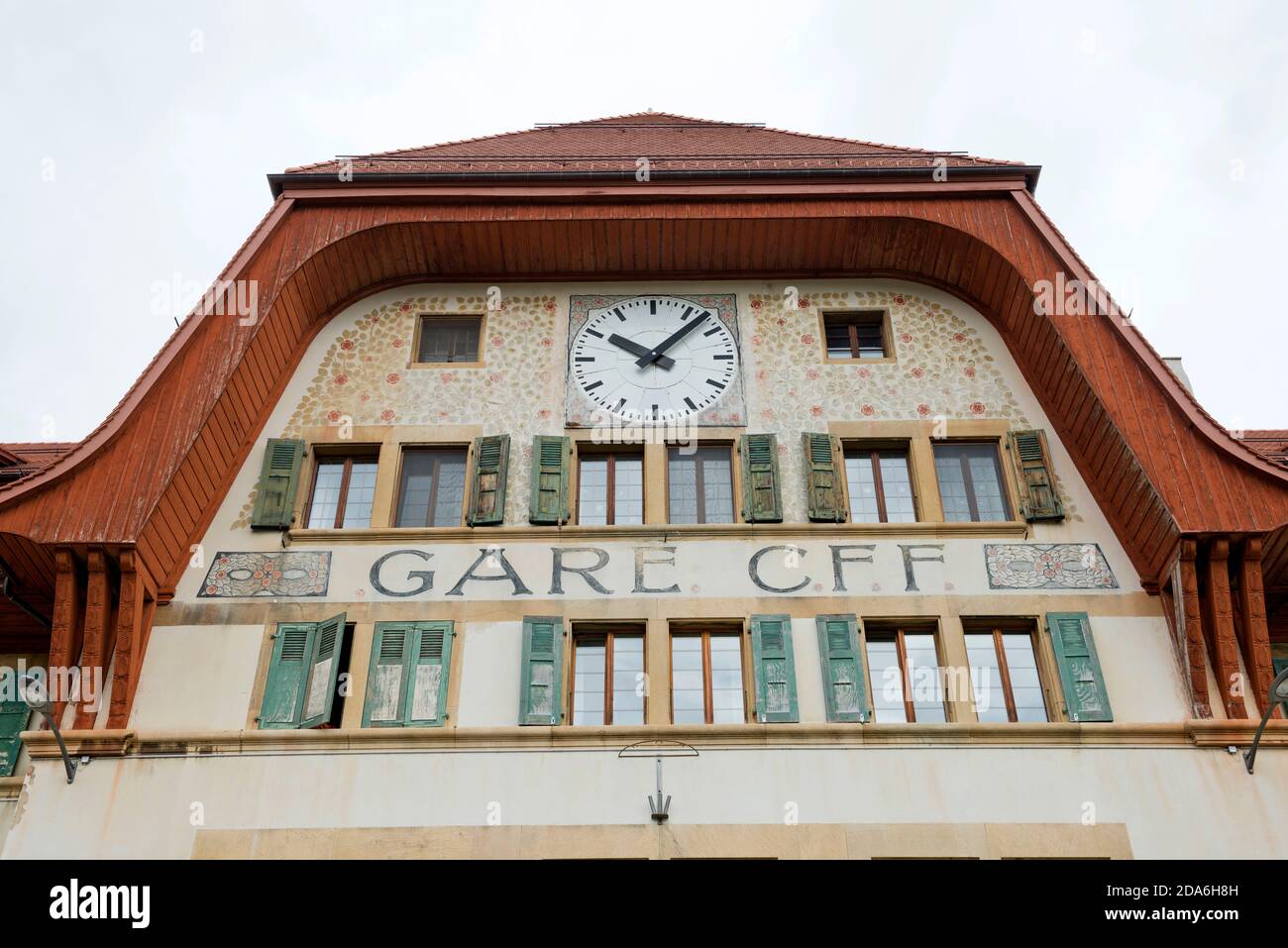 Switzerland, Vaud, Waadt, Vallorbe, gare international, Internationaler ...