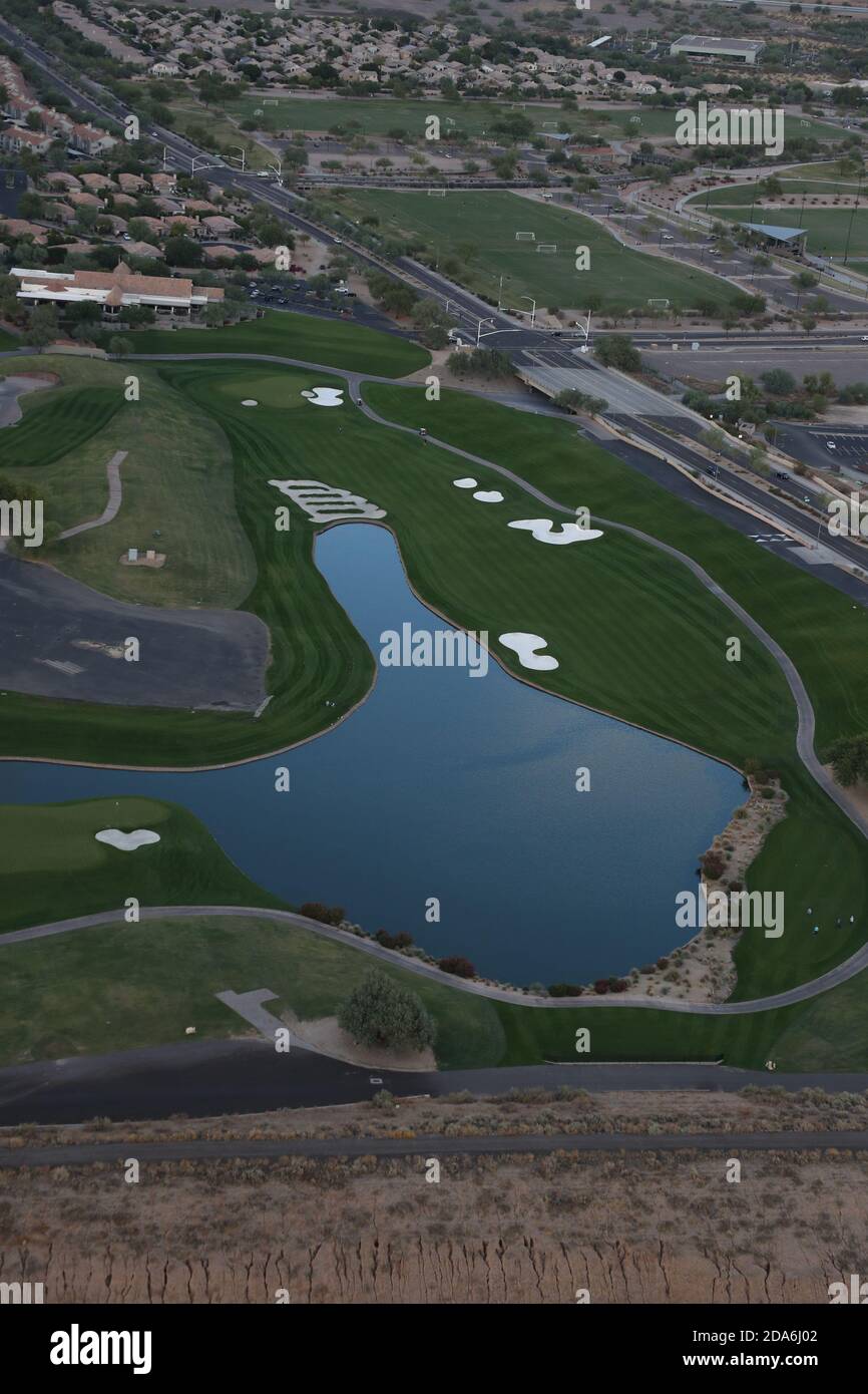 Scottsdale, AZ, USA. 9th Nov, 2020. aerial view of TPC Scottsdale Waste ...