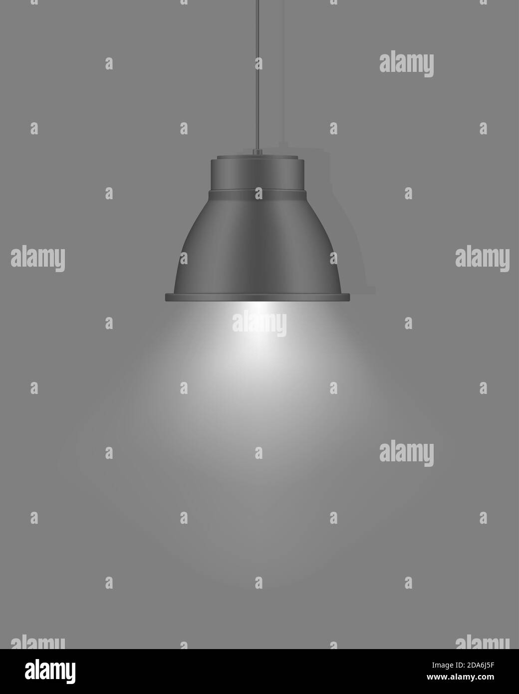 Hanging pendant lamp. Modern interior light. Metal chandelier with ...